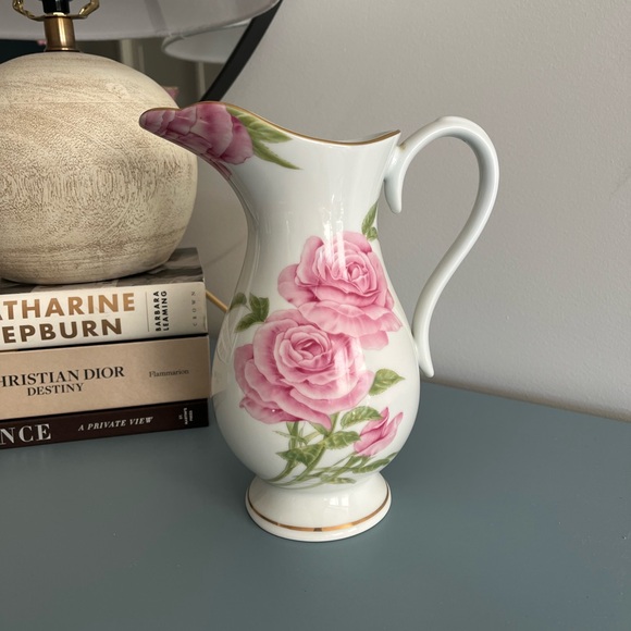 Givenchy | Accents | Givenchy Vintage Porcelain Rose Pitcher | Poshmark